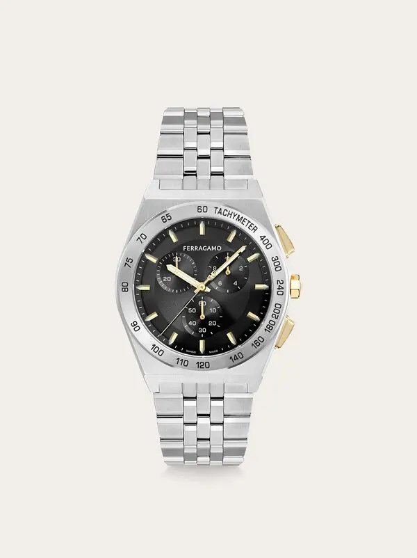 FERRAGAMO Vega New Chrono Watch - Black
