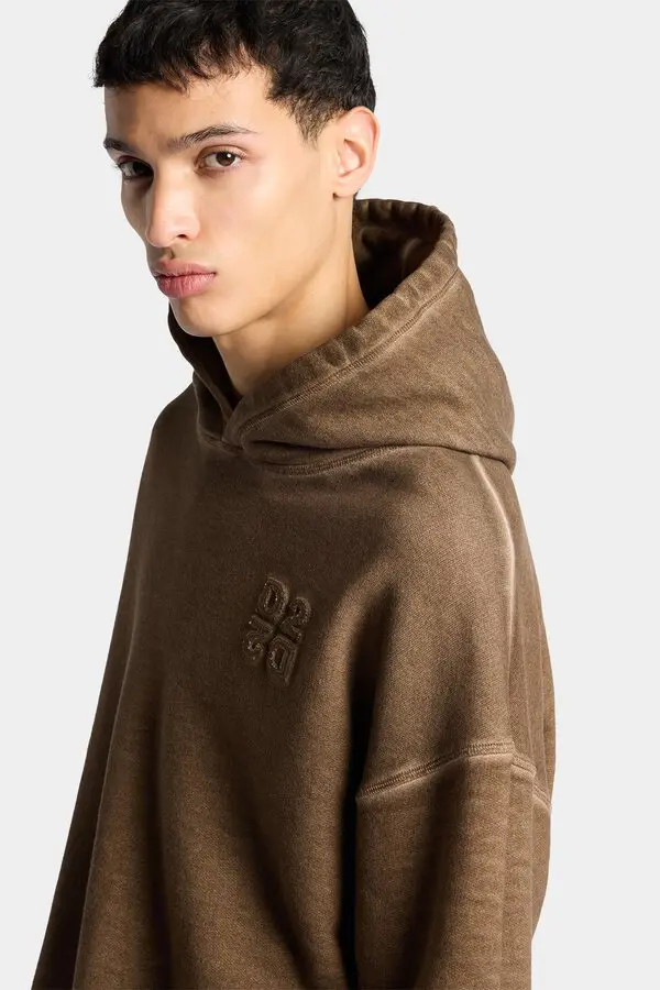 Dsquared2 Upside Down Relax Fit Hoodie