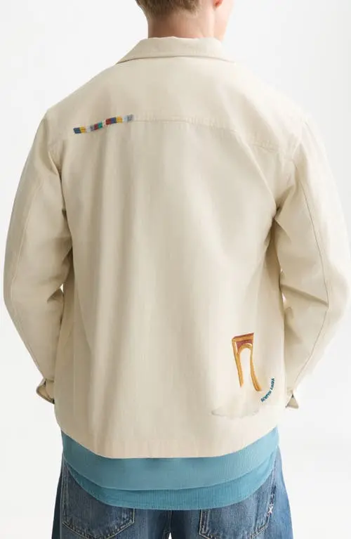 Scotch & Soda Printed Cotton Twill Overshirt