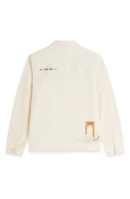 Scotch & Soda Printed Cotton Twill Overshirt