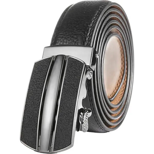 MIO MARINO Signature Leather Ratchet Belt - Beacon