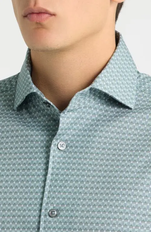 Bugatchi Devon Ooohcotton® Tech Patterned Shirt
