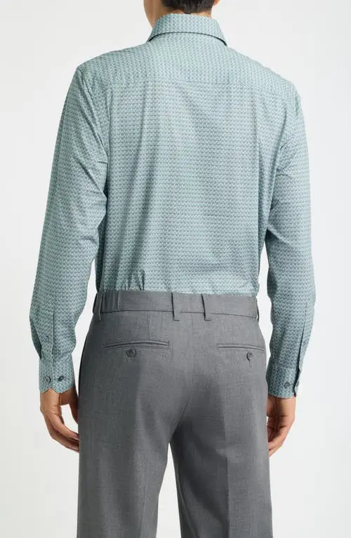 Bugatchi Devon Ooohcotton® Tech Patterned Shirt