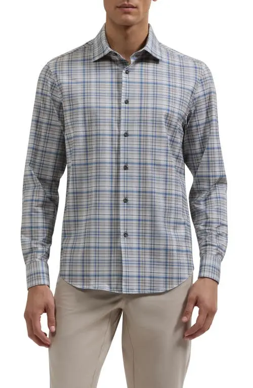 Bugatchi James Plaid Long Sleeve Button Up Shirt