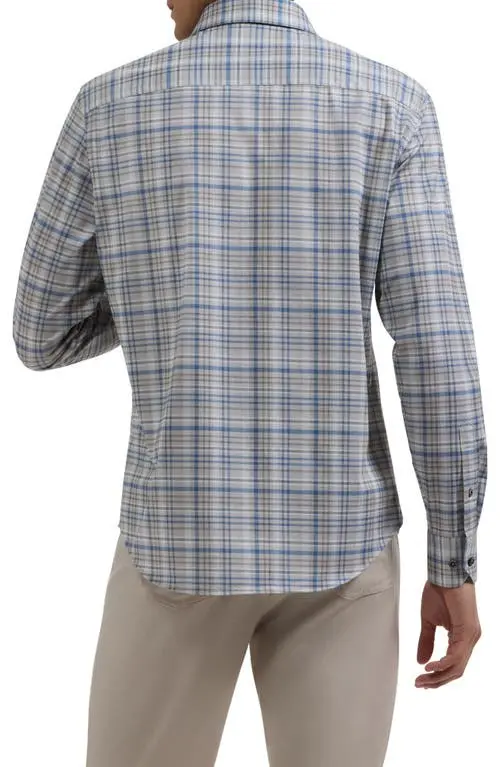 Bugatchi James Plaid Long Sleeve Button Up Shirt