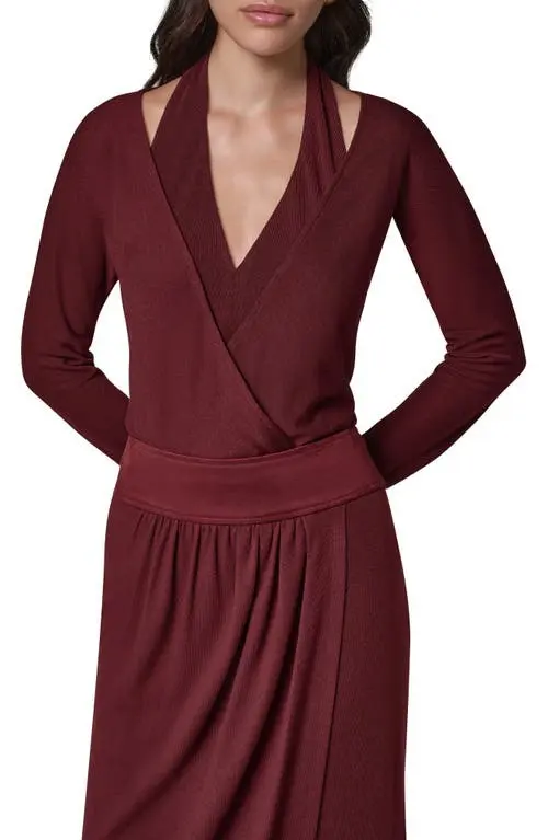 Dkny Long Sleeve Wrap Bodysuit
