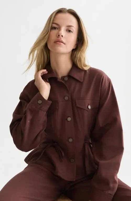 Scotch & Soda Fitted Peplum Trucker Jacket