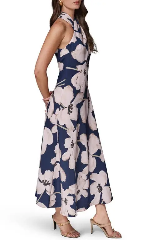Donna Karan New York Floral Crepe Maxi Dress