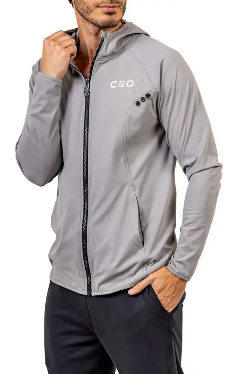 MACEOO Athletic Full Zip Hoodie Sweater