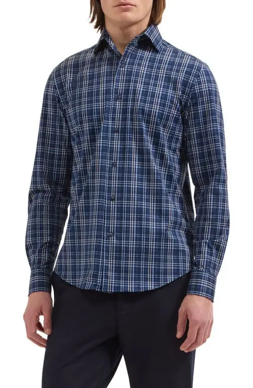 Bugatchi Devon Plaid Long Sleeve Button-up Shirt