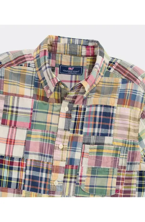 Vineyard Vines Patchwork Madras Button Down Shirt