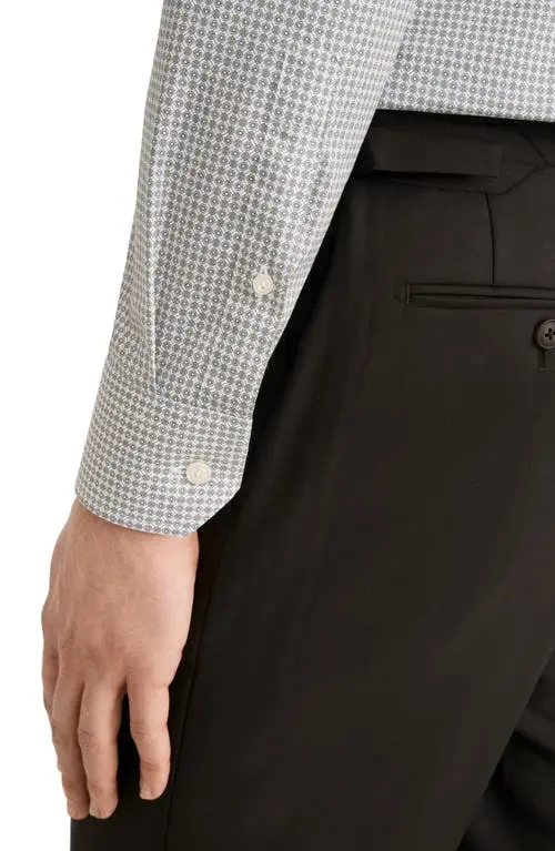 Eton Slim Fit Micro Print Cotton Shirt