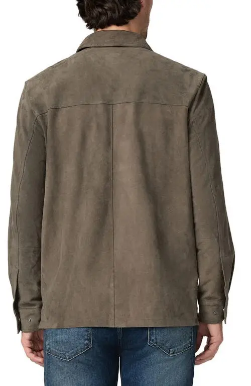 Paige Baltimore Leather Shirt Jacket