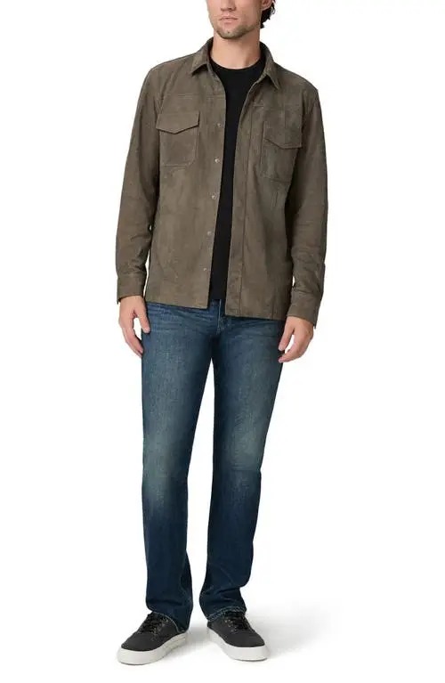 Paige Baltimore Leather Shirt Jacket