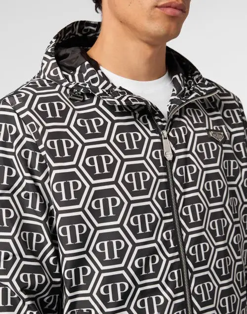 Philipp Plein Monogram Zip-up Hooded Jacket