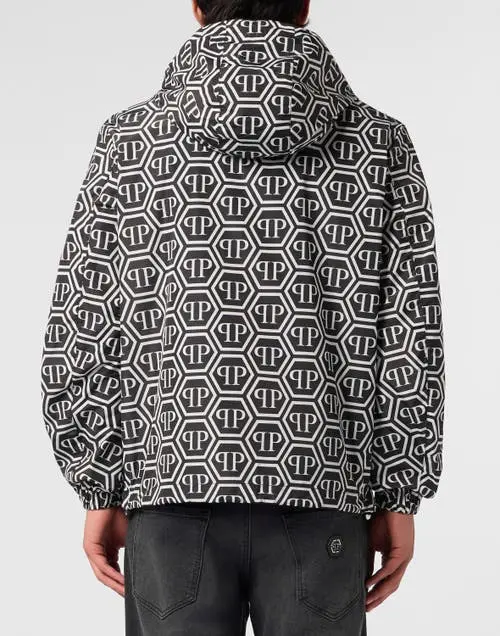 Philipp Plein Monogram Zip-up Hooded Jacket