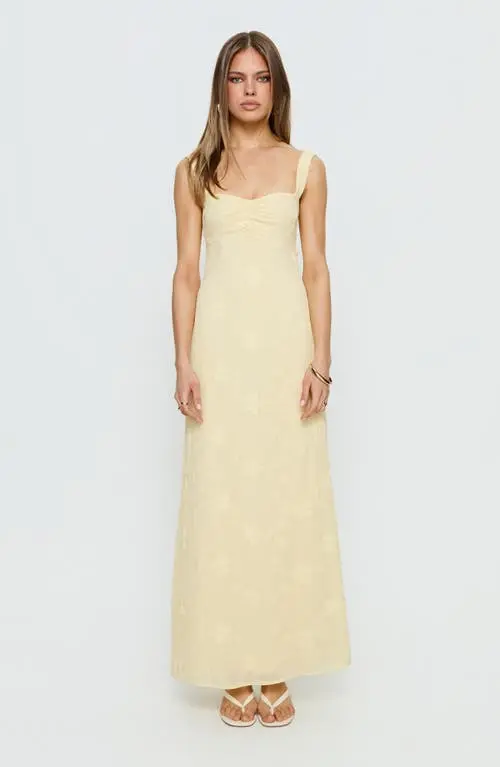 Princess Polly Maisone Floral Embroidered Maxi Dress