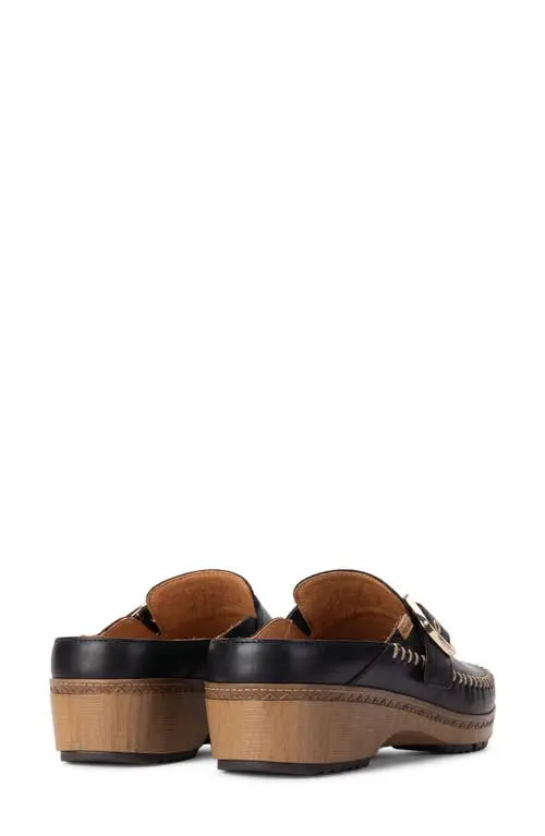 Pikolinos Granada Leather Clog - Black