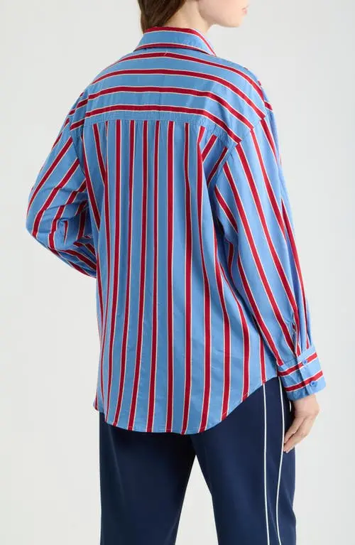 Deluc Semeru Stripe Poplin Button-up Shirt - Striped Sky