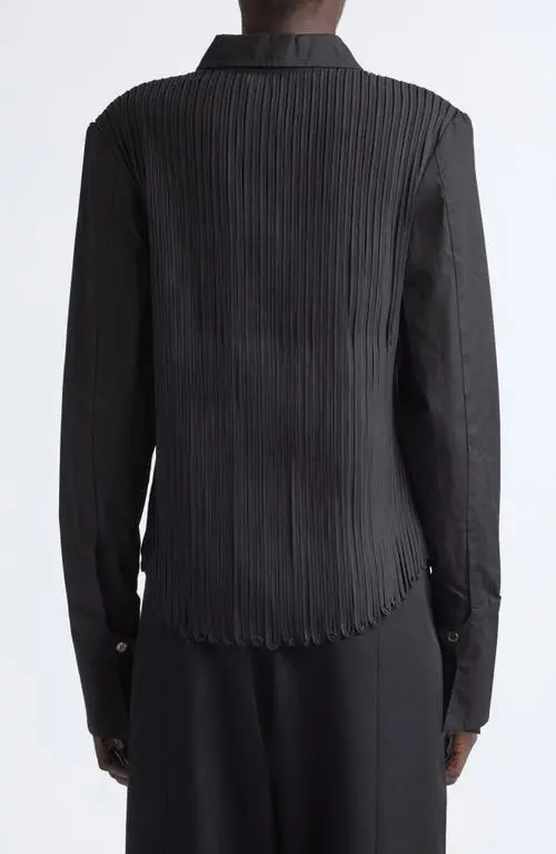 DIOTIMA Mito Bias Tape Cotton Button-up Shirt