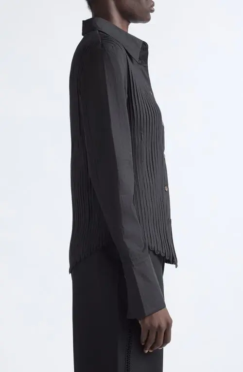 DIOTIMA Mito Bias Tape Cotton Button-up Shirt