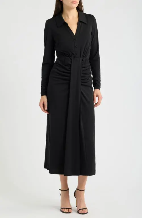 Julia Jordan Ruched Midi Dress