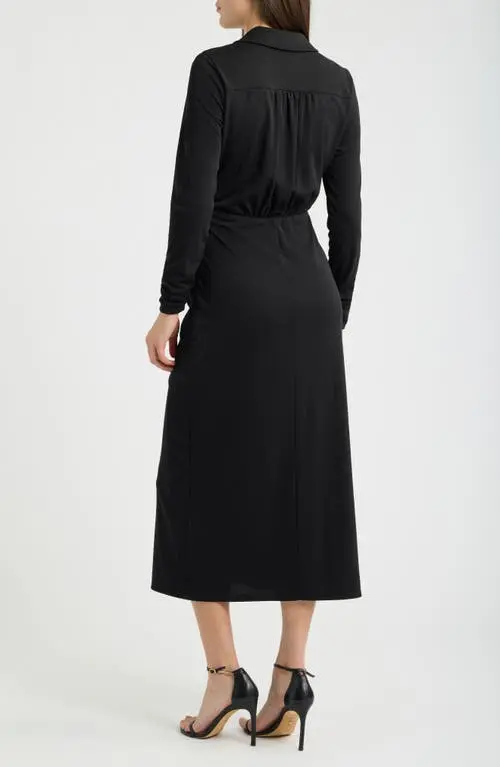 Julia Jordan Ruched Midi Dress