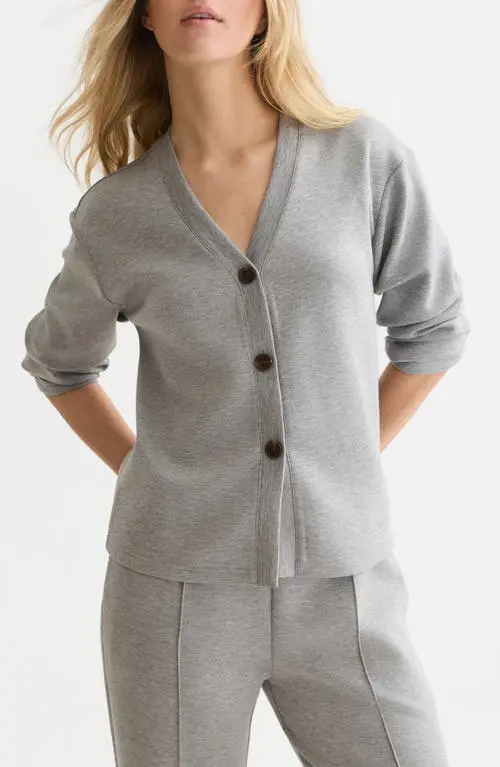 Scotch & Soda Modal Blend Cardigan - Grey Melange