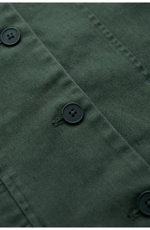 SEASALT CORNWALL Croplands Herringbone Organic Cotton Jacket
