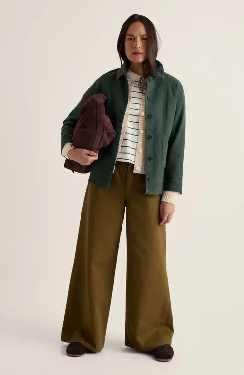 SEASALT CORNWALL Croplands Herringbone Organic Cotton Jacket