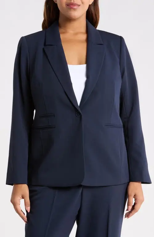 TAHARI ASL Single-button Notched Lapel Blazer
