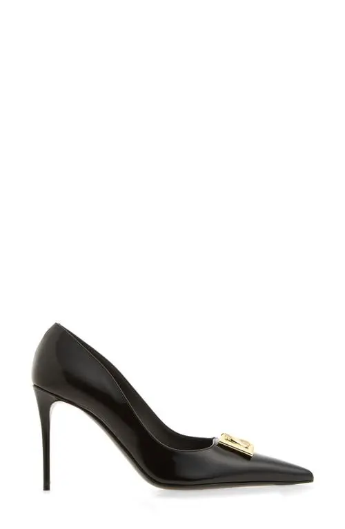 Dolce & Gabbana Dg Logo Pointed Toe Stiletto Pumps