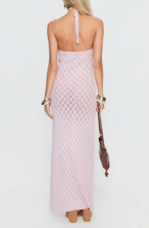 Princess Polly Jorda Halter Crochet Maxi Dress
