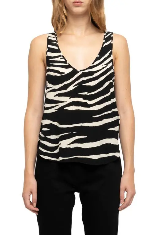 Zadig&Voltaire Tarys Zebra Print Tank
