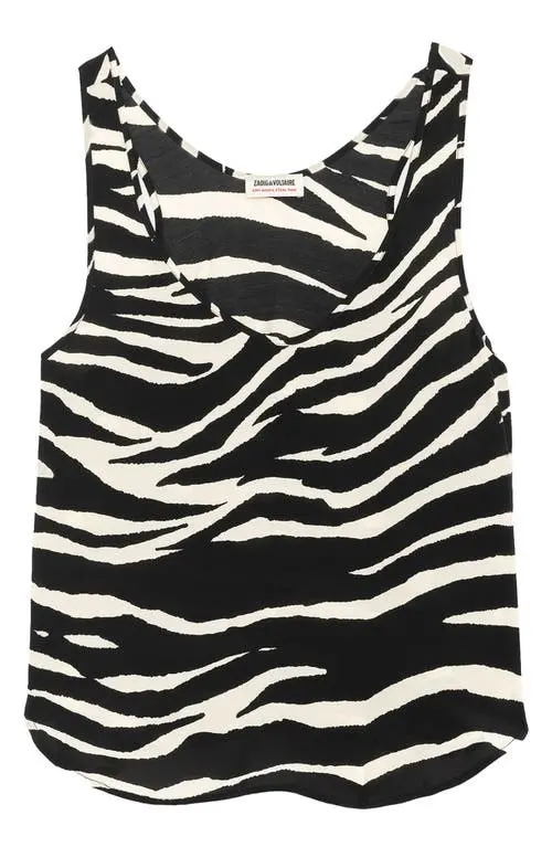 Zadig&Voltaire Tarys Zebra Print Tank