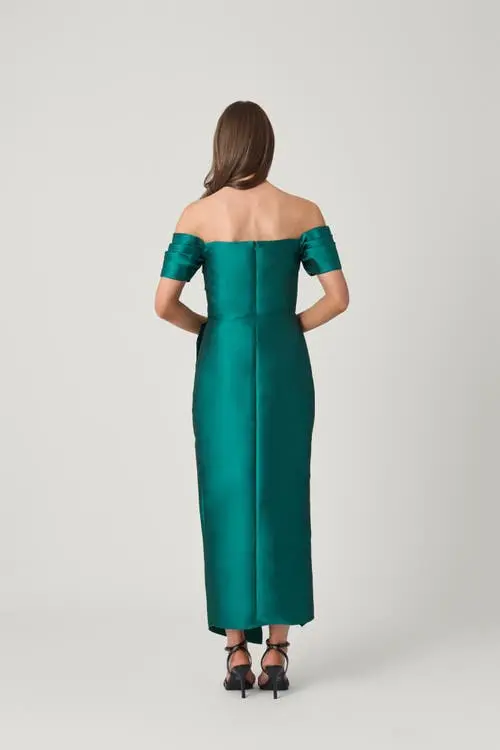 Shoshanna Satin Mikado Crowley Dress