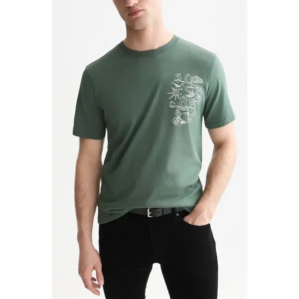 Scotch & Soda Artwork Organic Cotton Graphic T-shirt