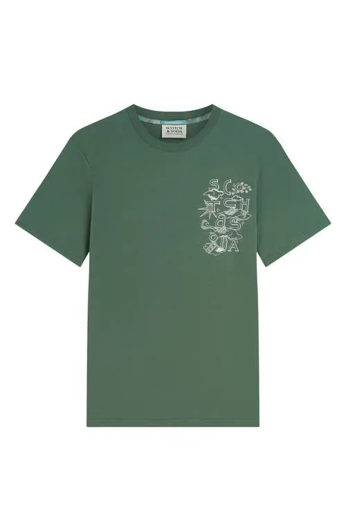 Scotch & Soda Artwork Organic Cotton Graphic T-shirt