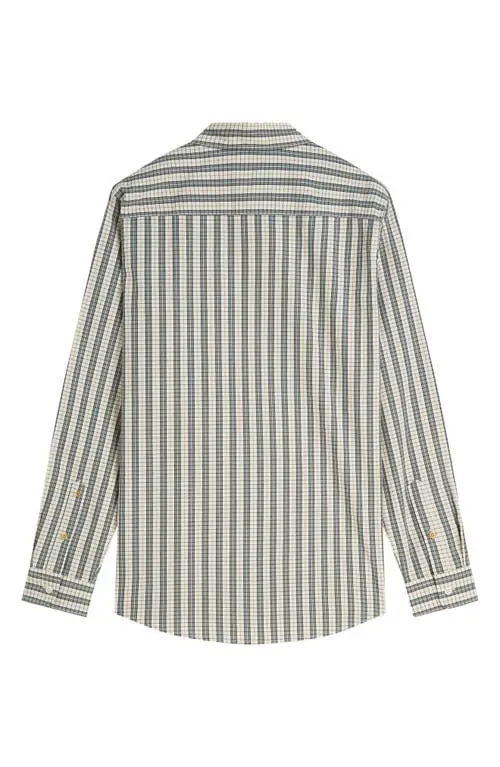 Scotch & Soda Regular Fit Check Stripe Button-up Shirt