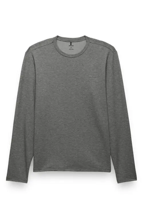 Prana Tolmie Tech Performance Long Sleeve T-shirt - Heather Grey