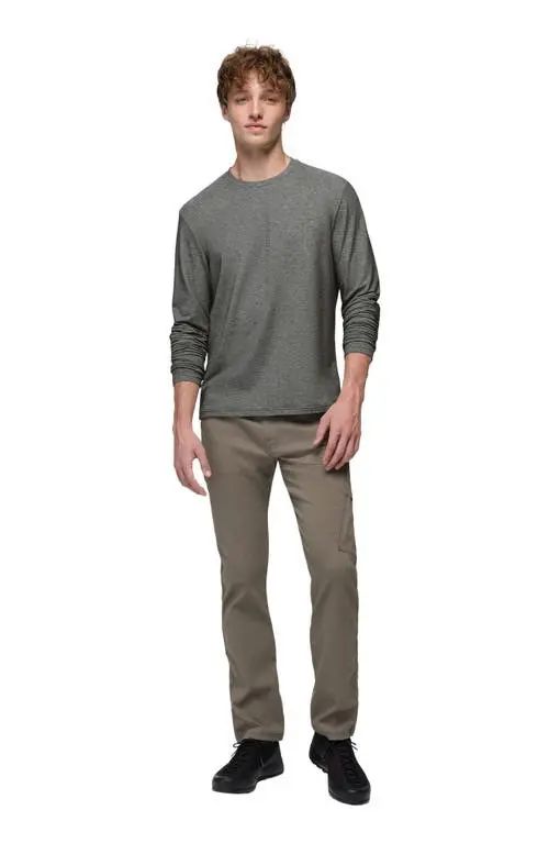 Prana Tolmie Tech Performance Long Sleeve T-shirt - Heather Grey