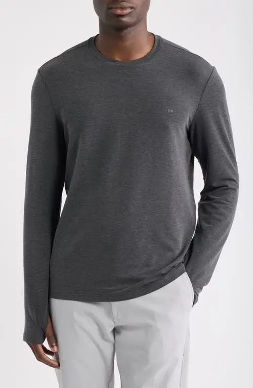 Prana Tolmie Tech Performance Long Sleeve T-shirt - Shadow Heather