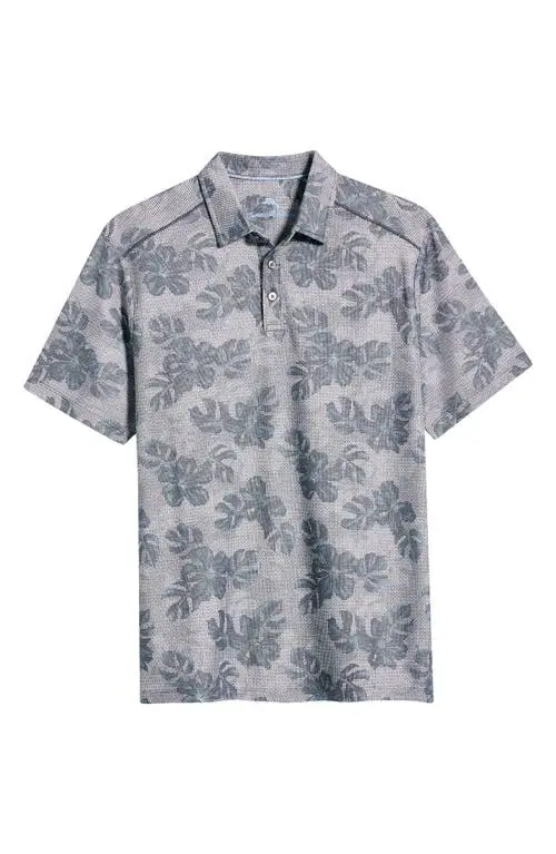 Tommy Bahama Emfielder Hibiscus Springs Floral Islandzone® Polo - Black