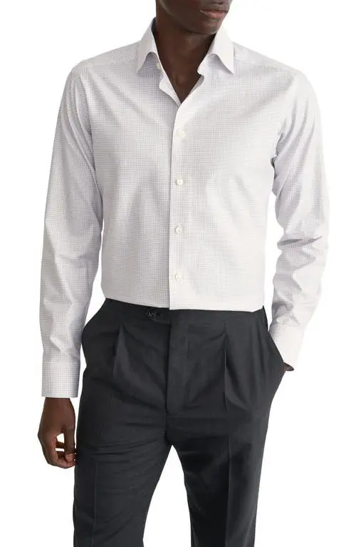 Eton Contemporary Fit Checked Shirt - Light Beige