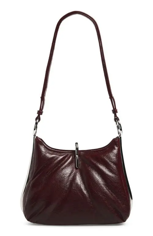 Rabanne Lambskin Leather Shoulder Bag With Metal Bar Detail