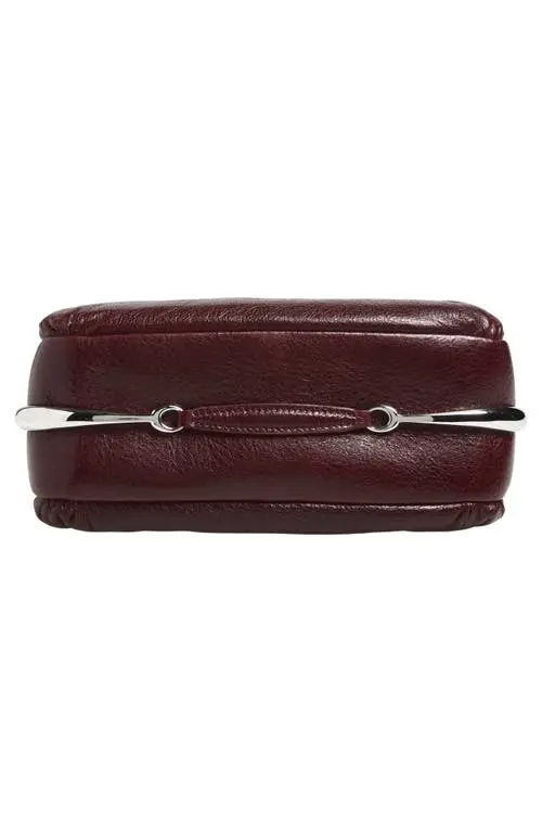 Rabanne Lambskin Leather Shoulder Bag With Metal Bar Detail