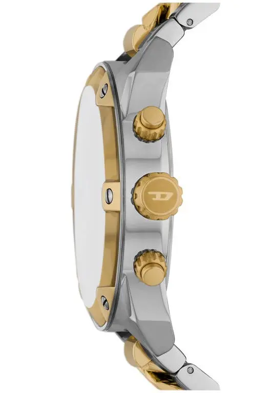 DIESEL® Spiked Chronograph Two-tone Bracelet Watch