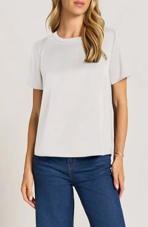 Matty M. Clove Satin T-shirt - Vellum