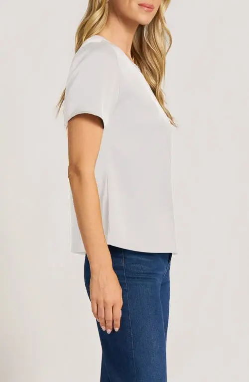 Matty M. Clove Satin T-shirt - Vellum