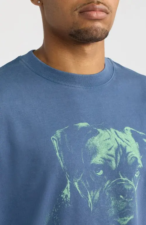 SANTO STUDIO Cynical Stare Dog Graphic T-shirt